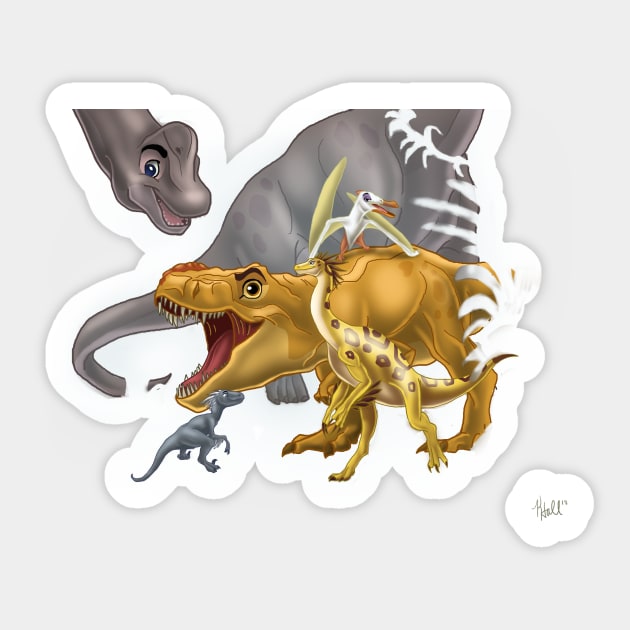 The Dinosaur Guard - Fuli - Sticker | TeePublic