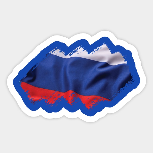 Russian Flag - Russian Flag - Sticker | TeePublic