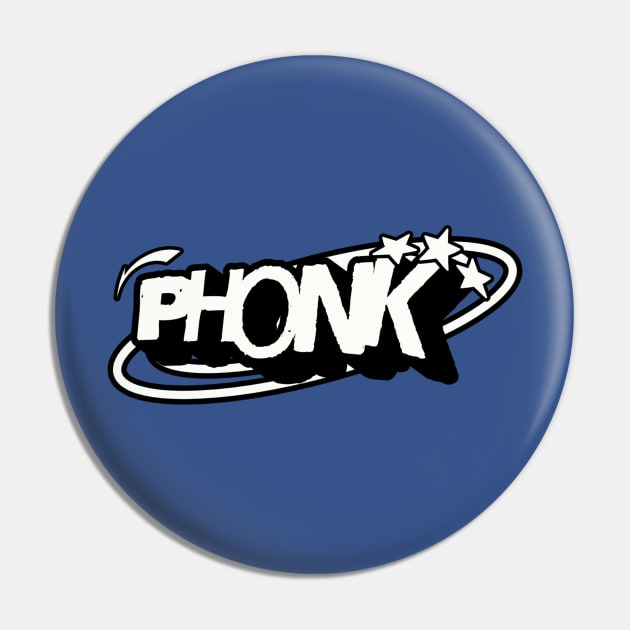 Phonk Y2K Retro Text Design - Phonk - Pin | TeePublic