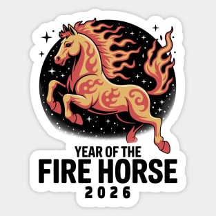 Year Of The Horse 2026 Chinese New Stickers for Sale | TeePublic