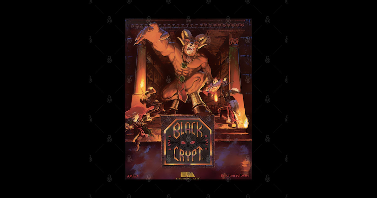 Black Crypt PC Game cover art - Gaming - Sticker | TeePublic