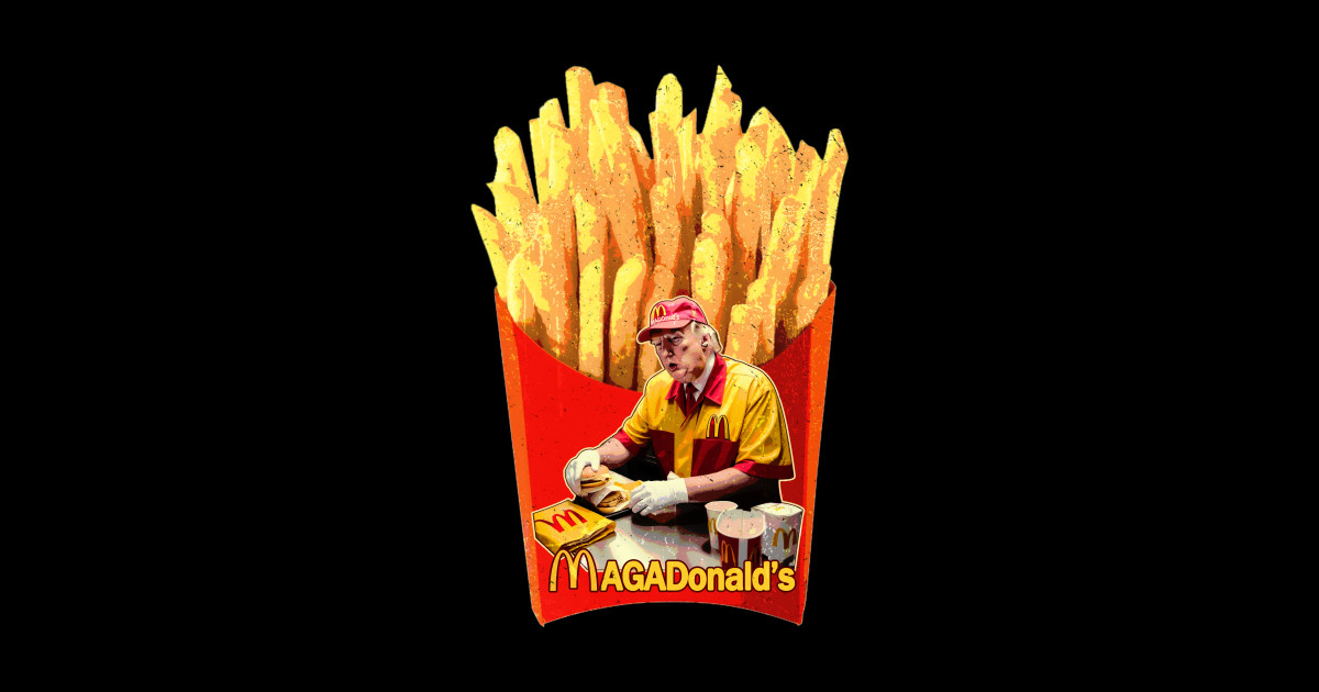 MagaDonalds TRUMP funny vintage 2024 - Magadonalds - Sticker | TeePublic