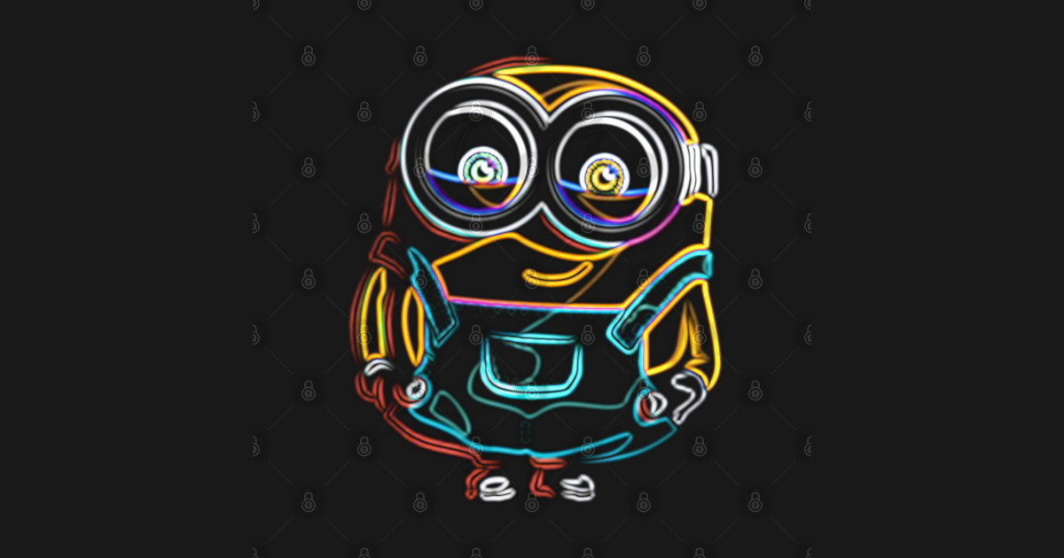 Minion Neon - Minions - T-Shirt | TeePublic