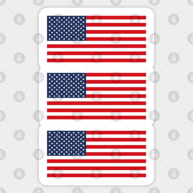 American Flag - American Flag - Sticker | TeePublic