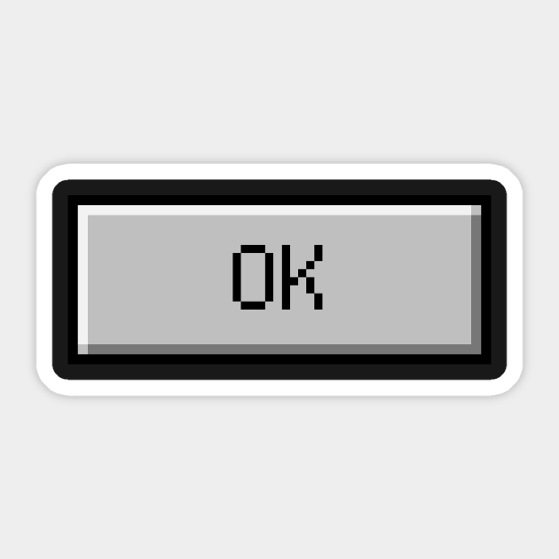 OK Windows Button - Aesthetic Vaporwave - Vaporwave - Sticker | TeePublic