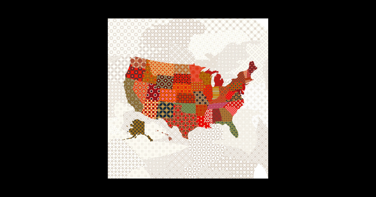 American Pattern with background - Usa - Posters and Art Prints | TeePublic