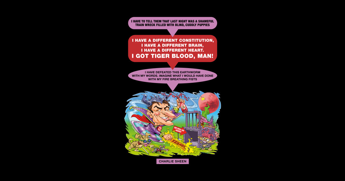 Charlie Sheen - Charlie Sheen - Sticker | TeePublic