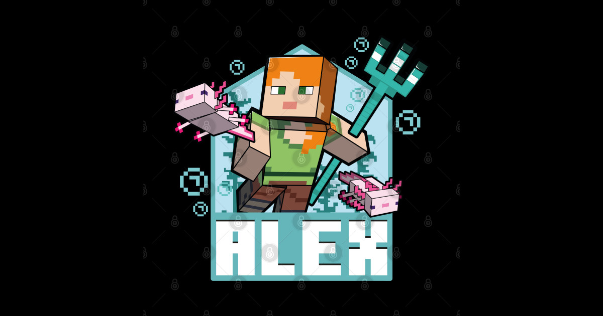 minecraft: alex - Minecraft - Sticker | TeePublic