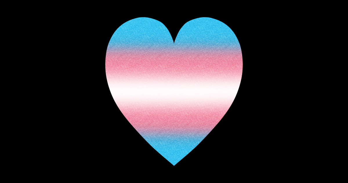 Trans Pride Heart - Heart - Sticker | TeePublic