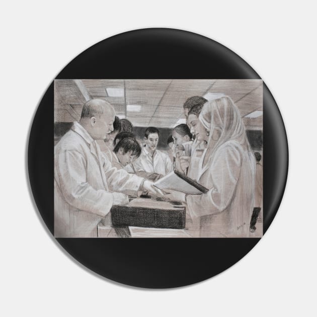 Pathology Lab - Drawing by Avril Thomas - Adelaide Artist - Pathology ...