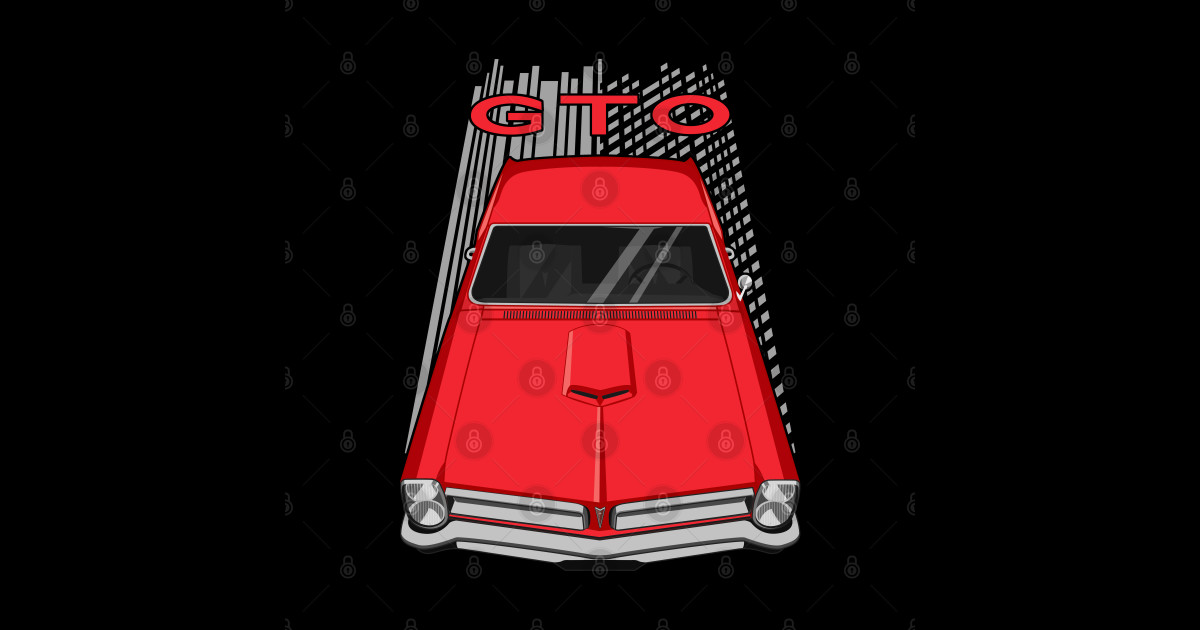 Pontiac GTO 1965 - Red - Pontiac Gto 1965 - Posters and Art Prints ...