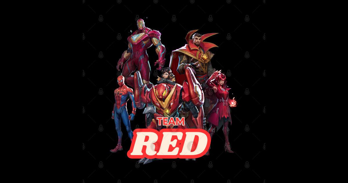 Team Red - Rivals - Marvel Rivals - Posters and Art Prints | TeePublic