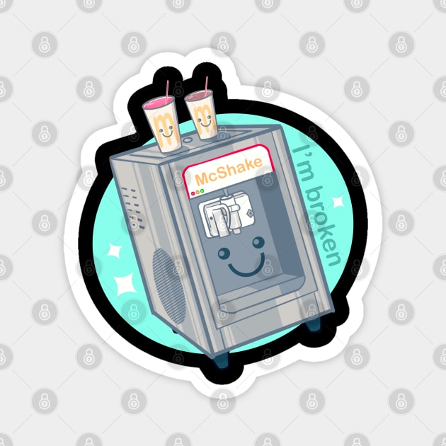 Shake Machine - Milkshake - Magnet | TeePublic