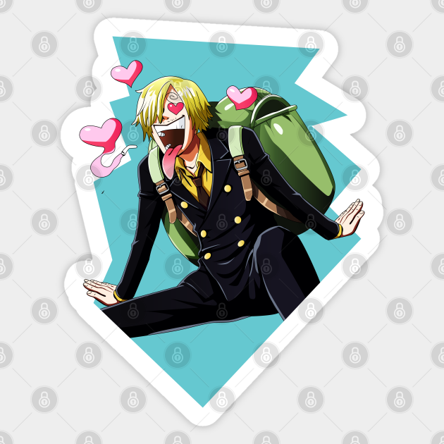 one piece - sanji - One Piece Anime - Sticker | TeePublic