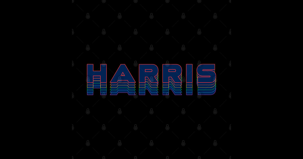 Harris Rainbow Pattern - Harris - Posters and Art Prints | TeePublic