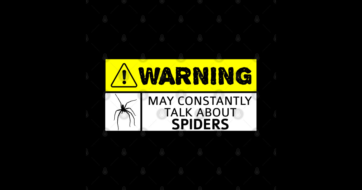 Spider Lover may constantly talk about spiders - Spider Lover - Sticker ...