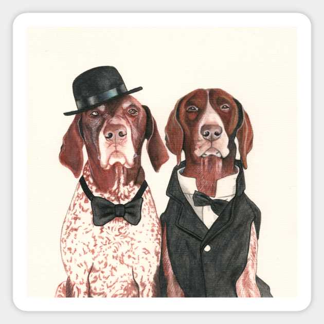 @ifitwags (The pointer brothers) - German Shorthaired Pointer - Sticker ...