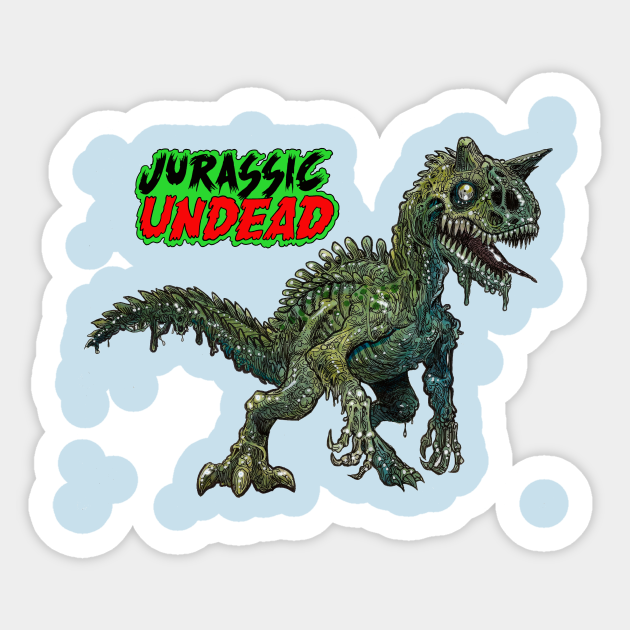 Purutaurus Dinosaur Zombie - Zombie Dinosaurs - Sticker | TeePublic