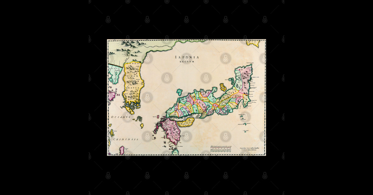Johannes Blaeu - Japan Kingdom 1665 - Ancient Worlds - Ancient Japan ...