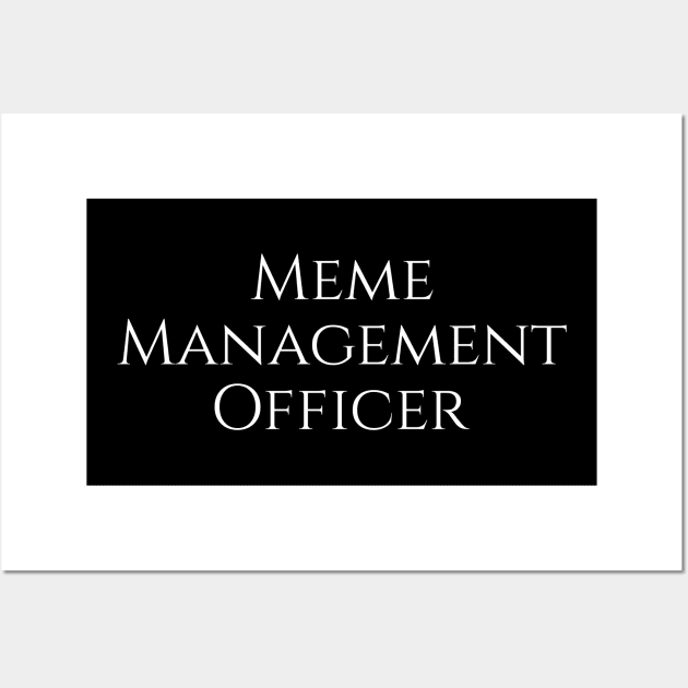 Memetic Warfare Meme Management Officer Funny Memes Gift - Meme ...