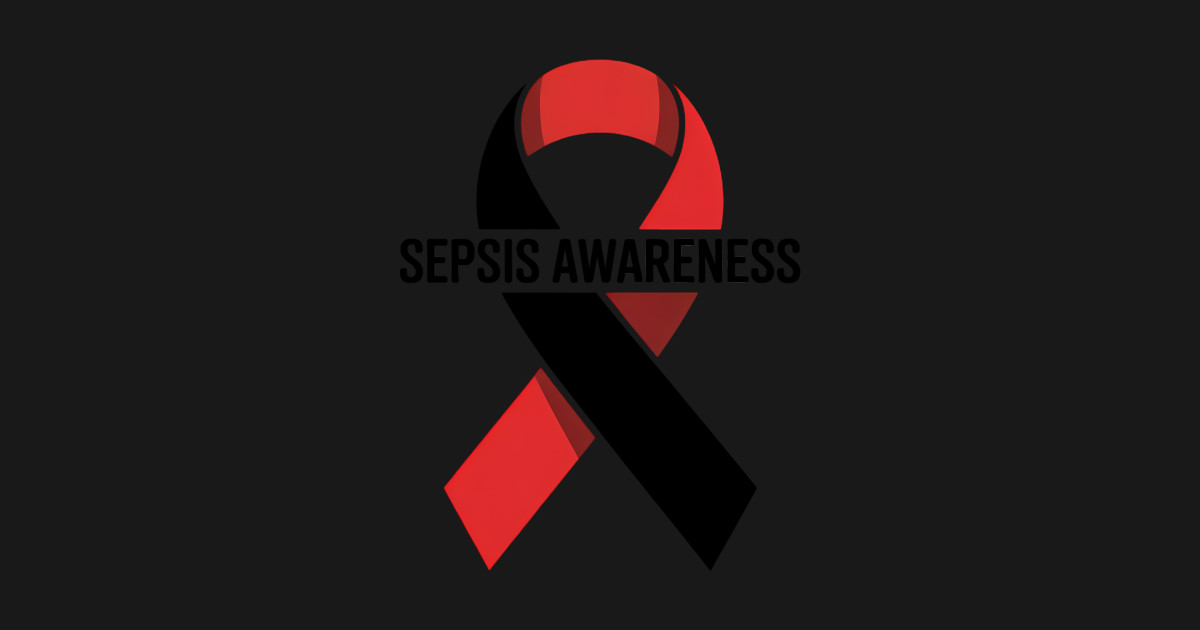 Sepsis Awareness Month red & black ribbon - Sepsis Awareness - T-Shirt ...