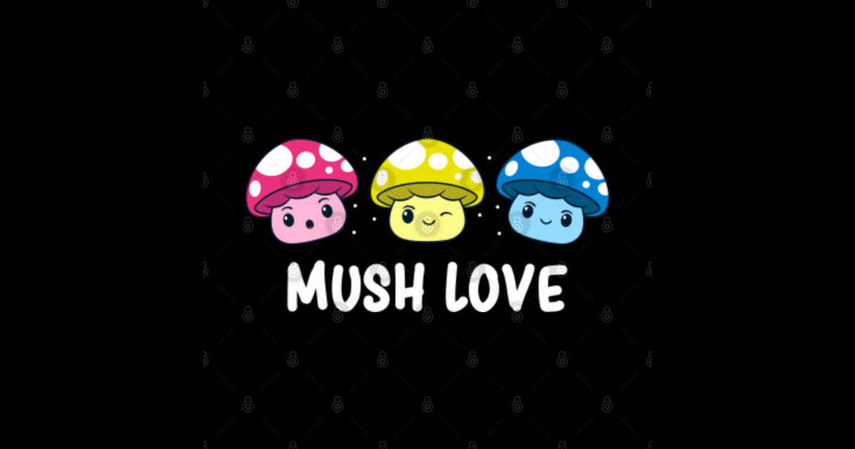 Subtle Pansexual Pride Flag Cute Kawaii Mushroom Pansexual Pride