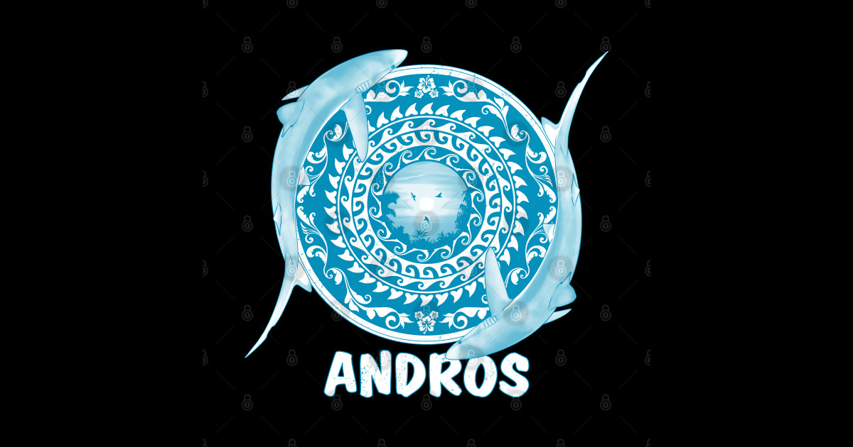 Blue Sharks Andros Bahama Islands - Blue Shark - Sticker | TeePublic