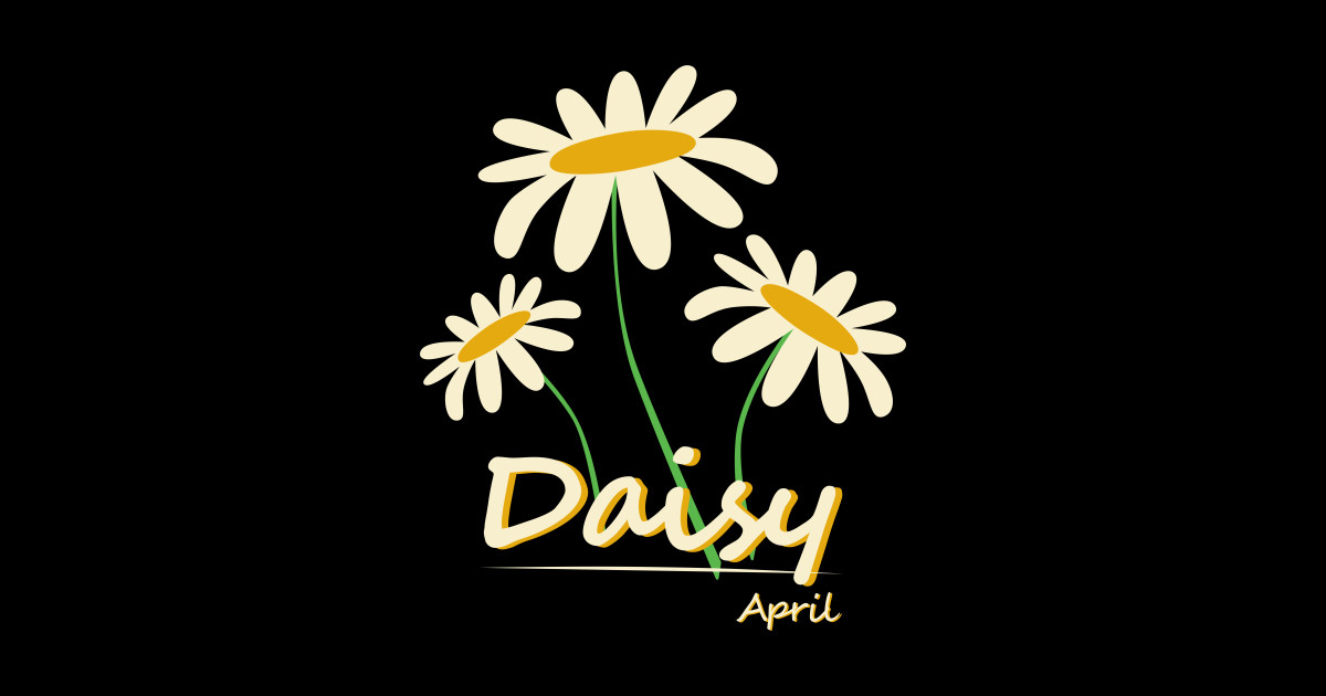 April Birth Month Flower, Daisy - Birth Month Flower - Sticker | TeePublic