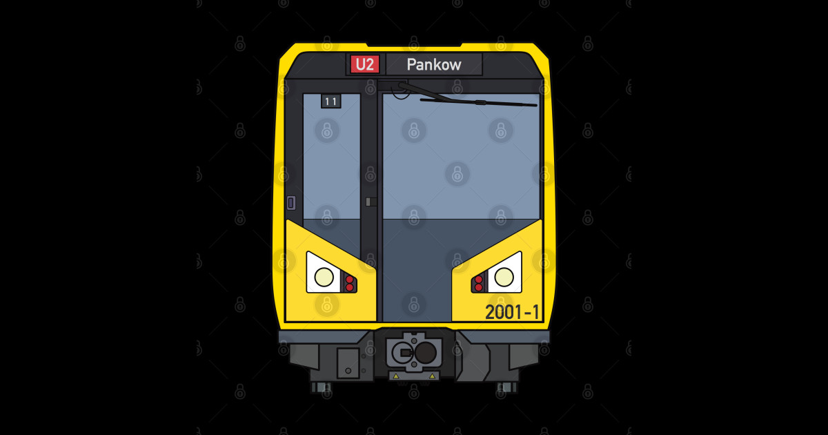 Berlin Metro Train - Berlin - Sticker | TeePublic