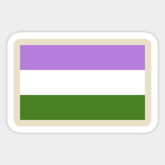 Queergender Pride Flag - Queer - Sticker | TeePublic