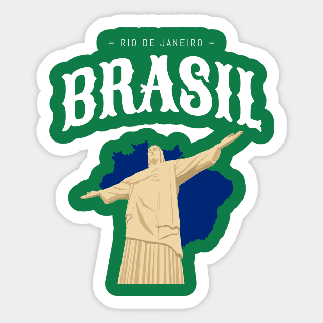 brasil - rio de janeiro - Rio De Janeiro - Sticker | TeePublic