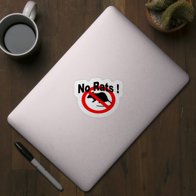 no rats - Rats - Sticker | TeePublic