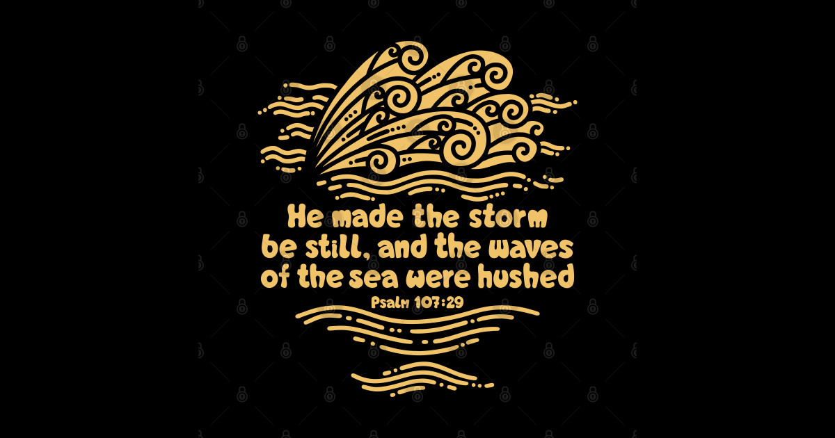 Christian typography and illustration of the psalm of the Bible ...