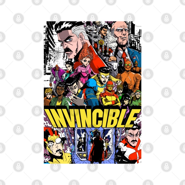 Invincible Poster Manga Style - Invincible - T-Shirt sold by Evangelin Weightless | SKU 4717612 ...
