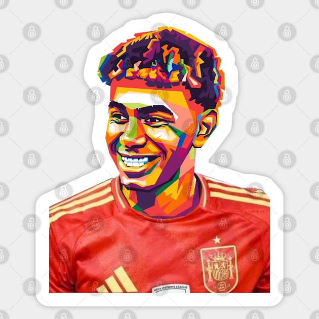 Lamine Yamal - Lamine Yamal - Sticker | TeePublic