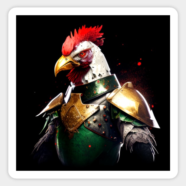 Chicken Knight - Christian - Chicken Knight - Sticker | TeePublic