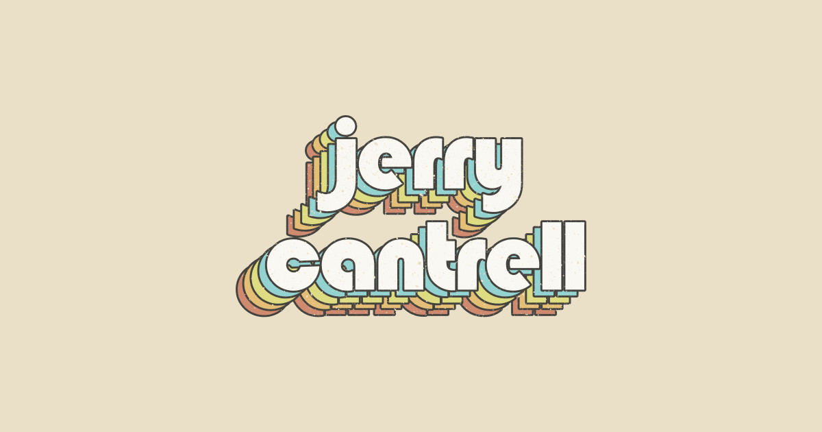 vintage color Jerry Cantrell - Jerry Cantrell - T-Shirt | TeePublic
