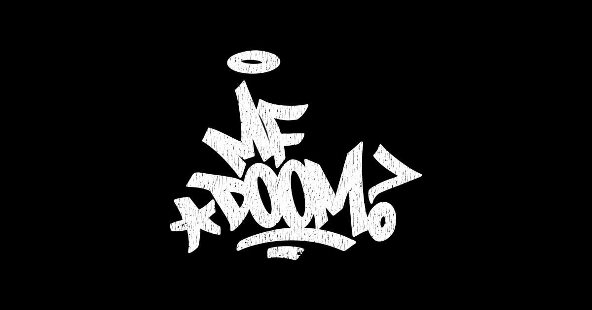 Mf doom retro signature - Mf Doom - Sticker | TeePublic