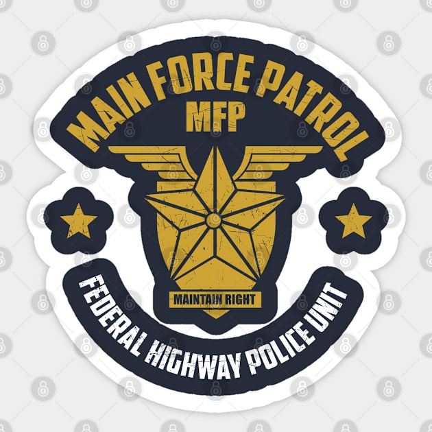 Main force patrol - 80s Movies - Sticker | TeePublic