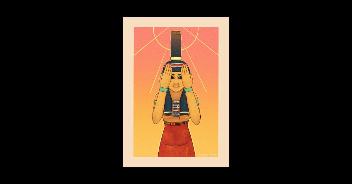 Goddess Isis Statue - Goddess Isis - Sticker | TeePublic