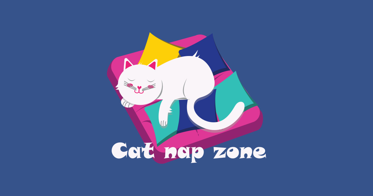 Cat nap zone - Cats - T-Shirt | TeePublic