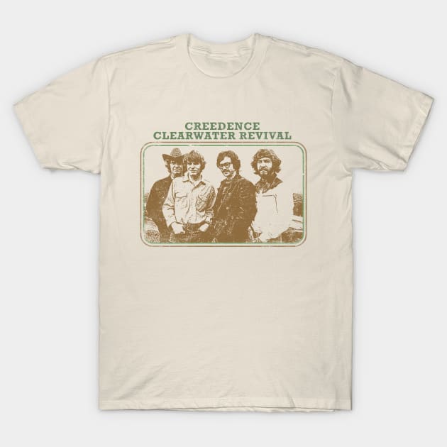 CCR Vintage Distressed Fanart Design - Creedence Clearwater Revival - T ...