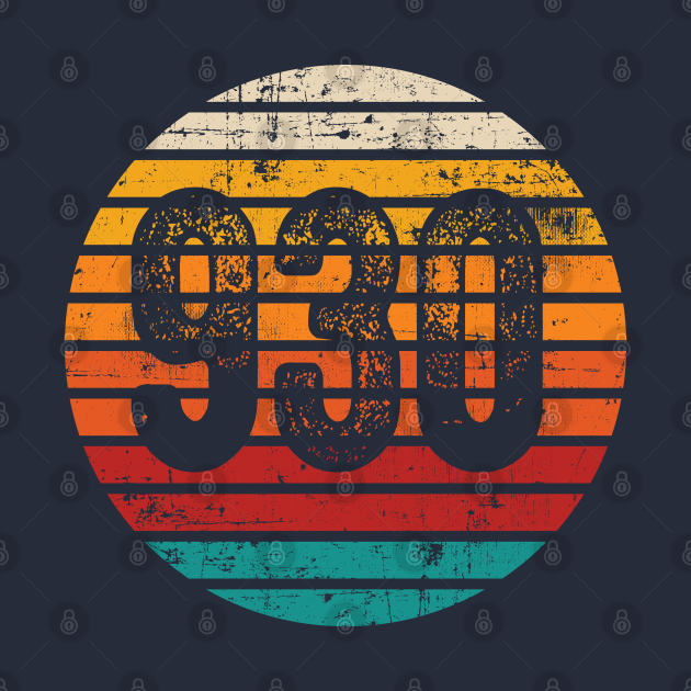 Distressed Vintage Sunset 930 Area Code - 930 Area Code - T-Shirt ...