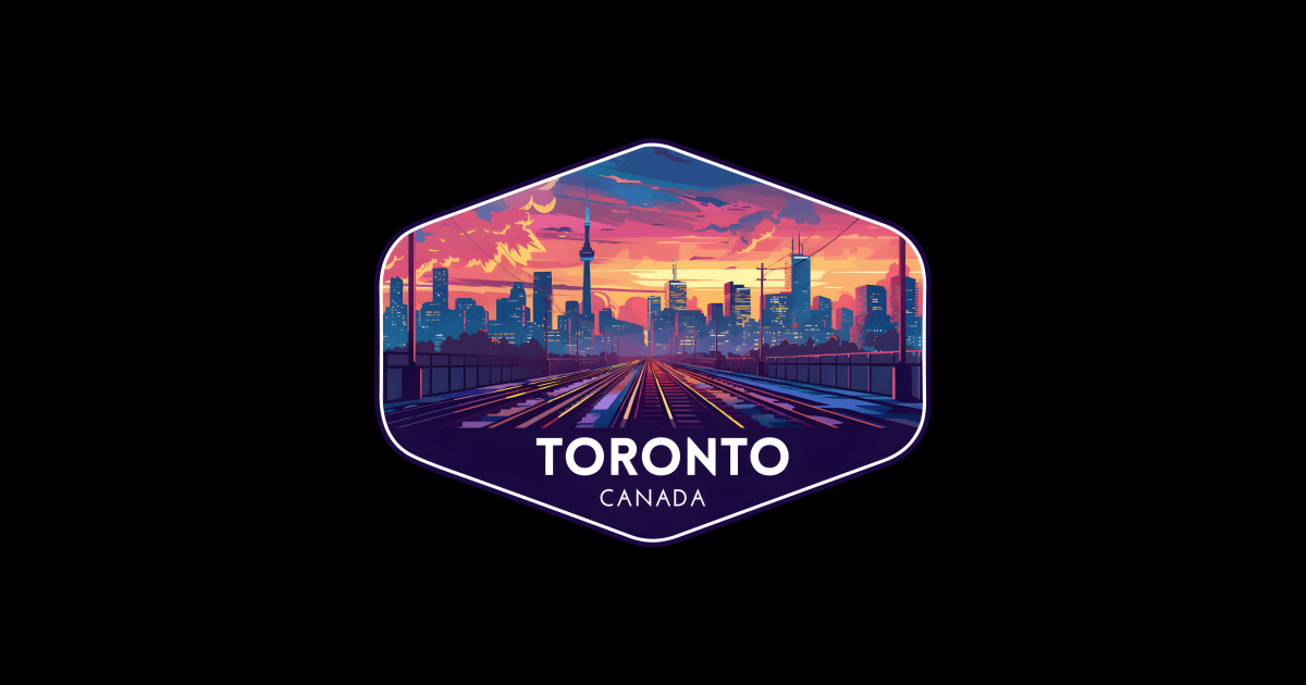 Toronto Canada Travel Art - Toronto - Sticker | TeePublic