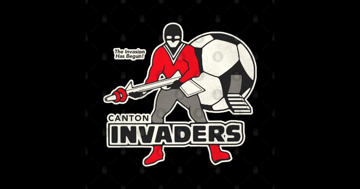 Defunct Canton Invaders Soccer Team - Soccer - Sticker | TeePublic