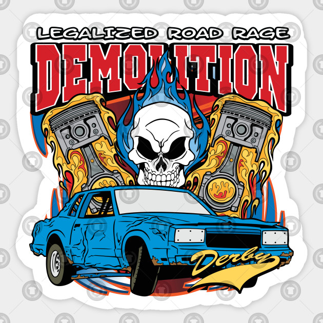 Demolition Derby Racing - Demolition Derby - Sticker | TeePublic