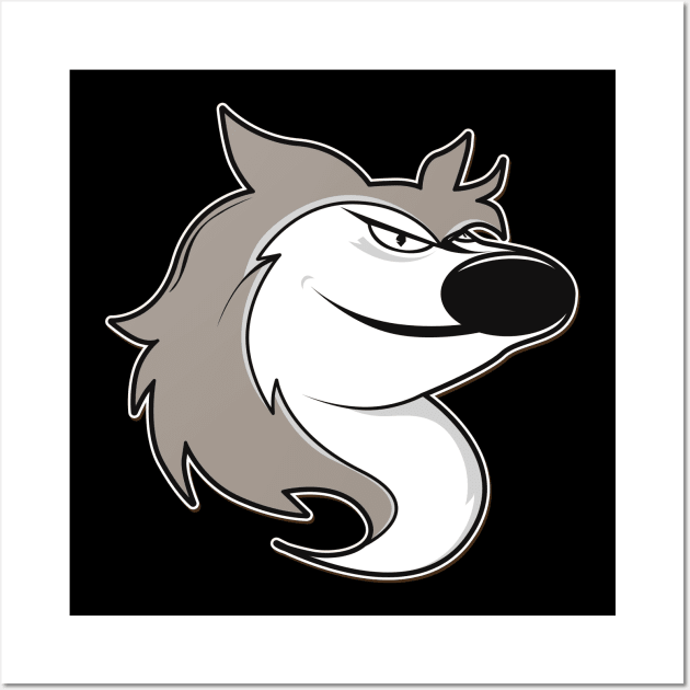 Comic Wolf - Cartoon Wolf - Posters and Art Prints | TeePublic