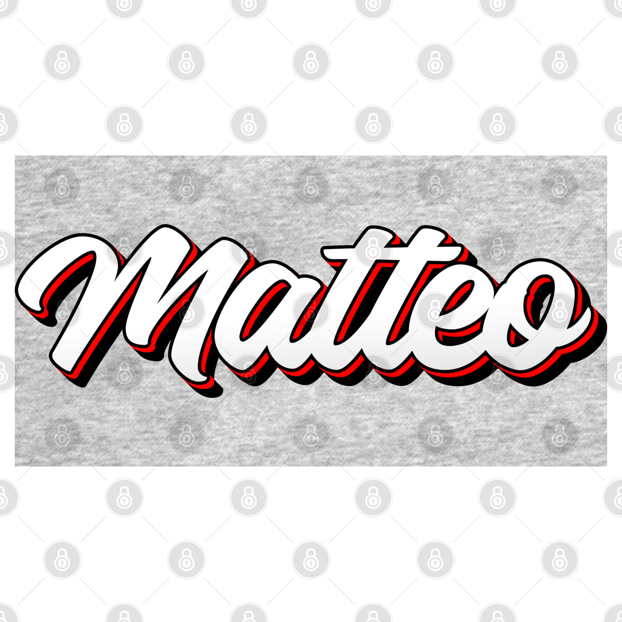 Matteo name - cool 70s retro font - Matteo Name Cool 70s Retro Font - T ...