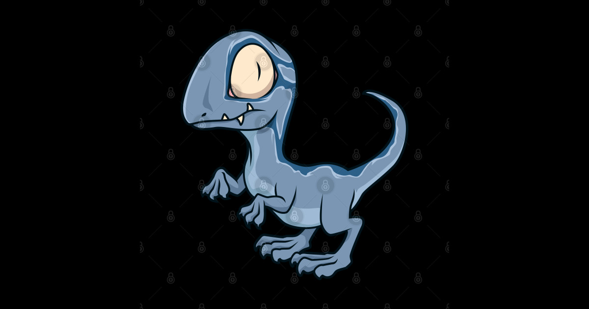 Kawaii Velociraptor - Kawaii Velociraptor - Sticker | TeePublic