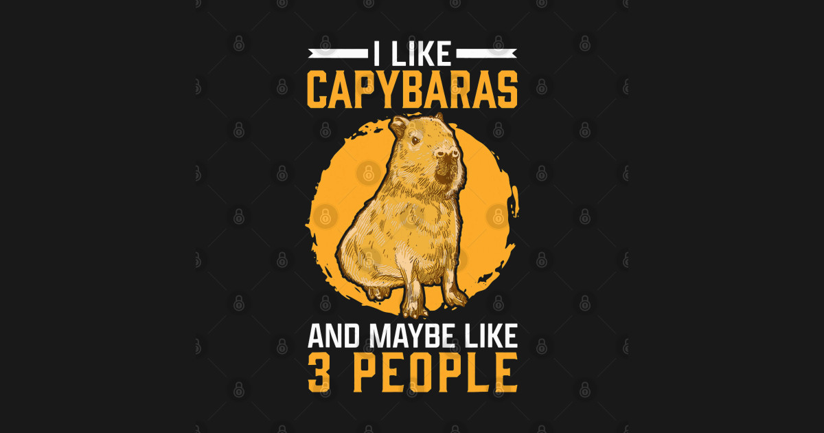 I like Capybaras Rodent Grasseater Capybara - Capybara - T-Shirt ...